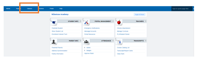 Admin/ PLS Template Classes