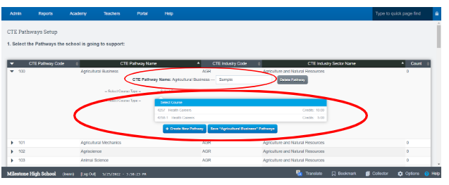 CTE Pathways: Establishing and Tracking CTE Pathways in the SIS