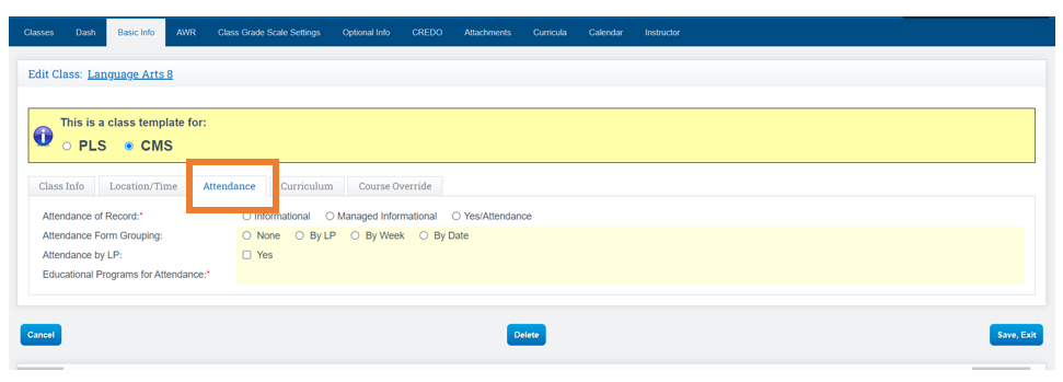 CMS - Creating New Classes