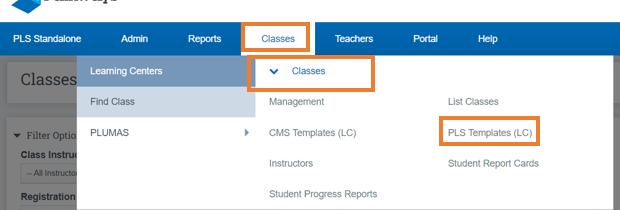 PLS: Admin Template Classes