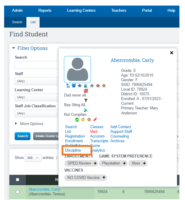 Managing Embedded Letters